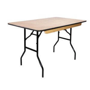 2ft 6in Square Wooden Folding Table | Trestle Table | Ningbo Furniture