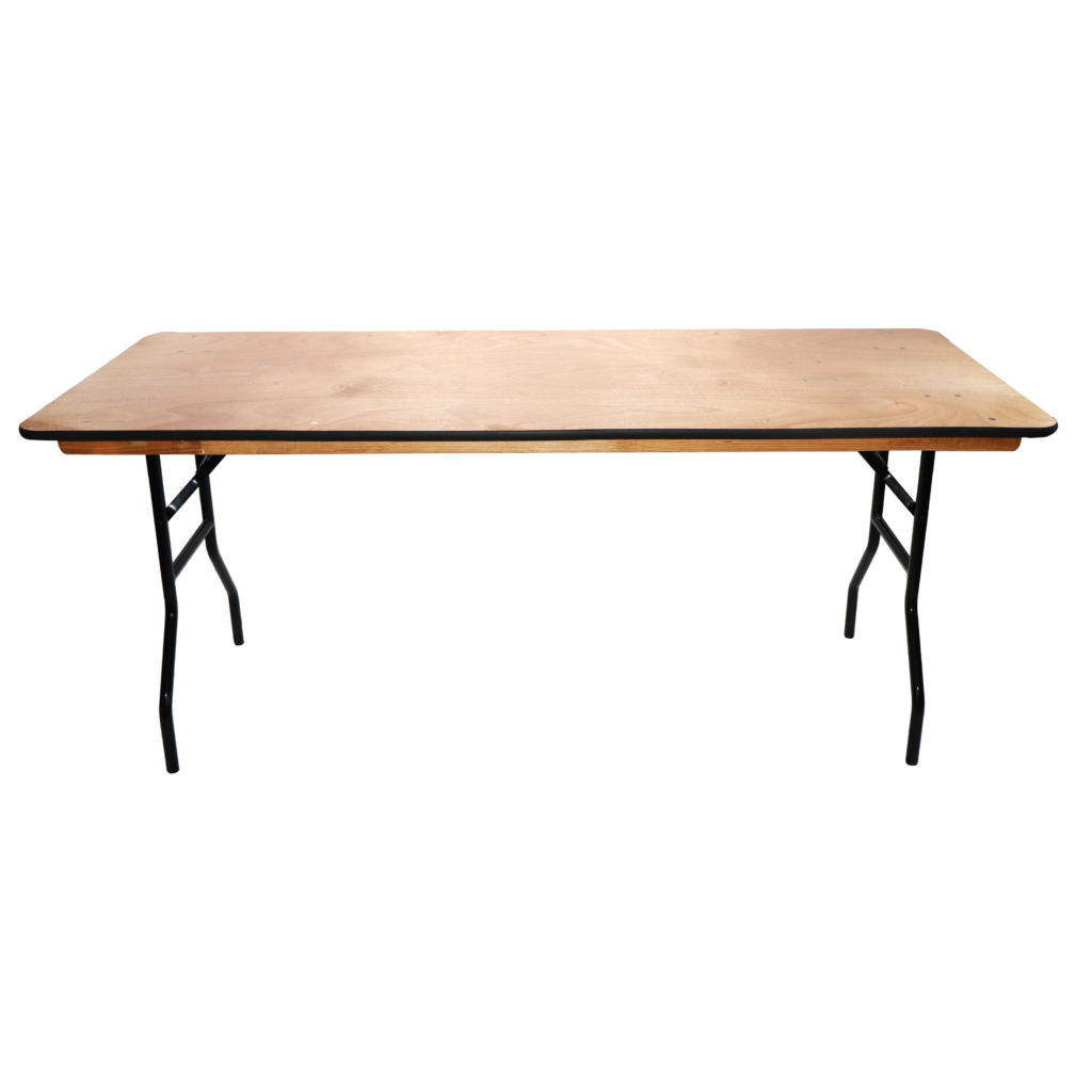 6ft x 2ft 6in x 15mm Wooden Folding Table | Trestle Table | Ningbo ...