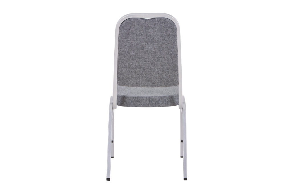 Steel Square Back Banqueting Chair Grey Silver | Stacking Chair ...